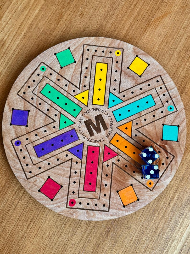 Aggravation Game Board (six Players) Laser Cut File - Etsy