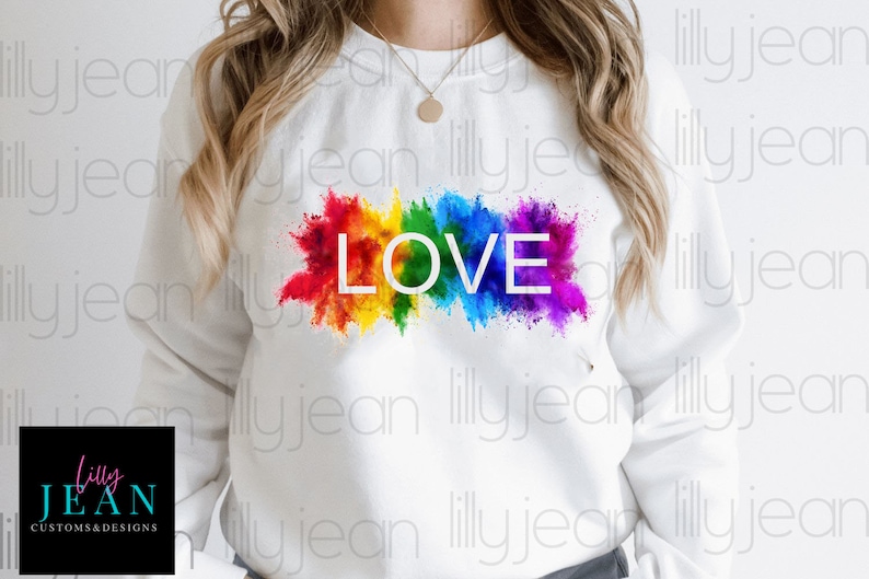 Love Pride PNG File for Sublimation Printing DTG Printing - Sublimation ...