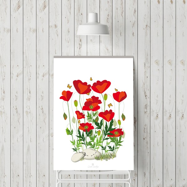 Coquelicot rouge - Etsy France