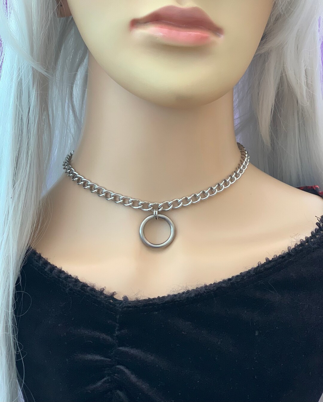 24/7 15mm Chunky O Ring Submissive Collar Submissive Necklace Discreet ...