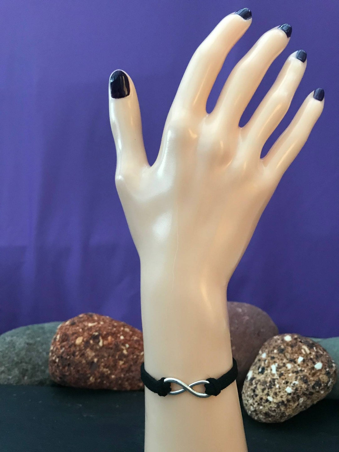 Faux Suede Alloy Infinity Public Submissive Ownership Bracelet - Etsy