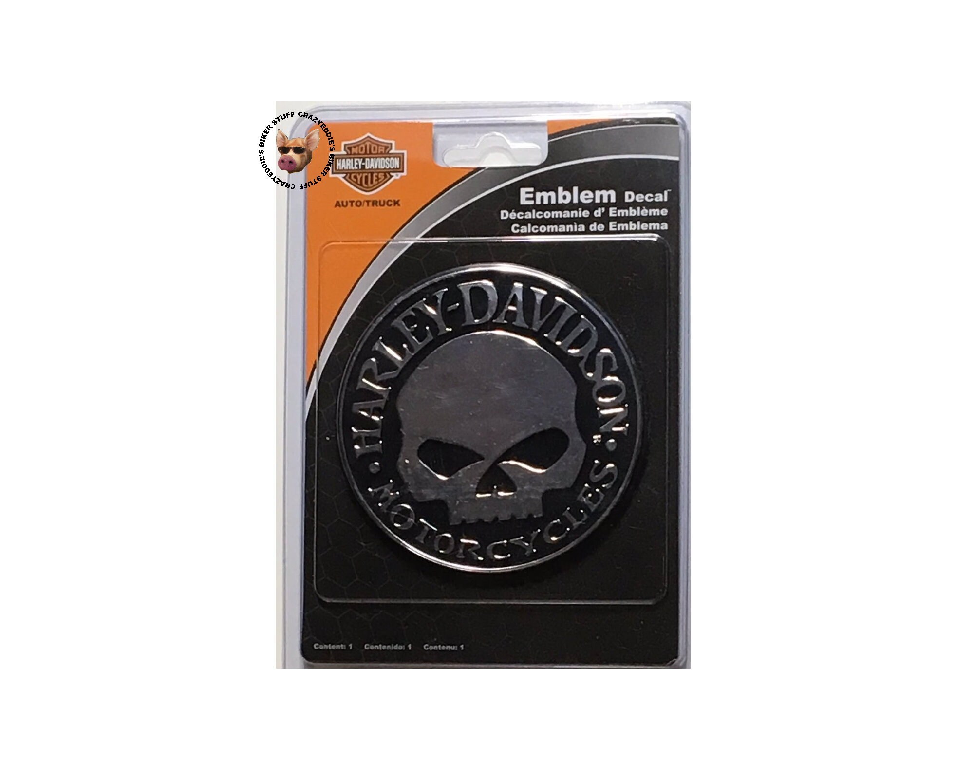 Harley Davidson 3-D Willie G Skull Chrome Injection Mold Rigid - Etsy