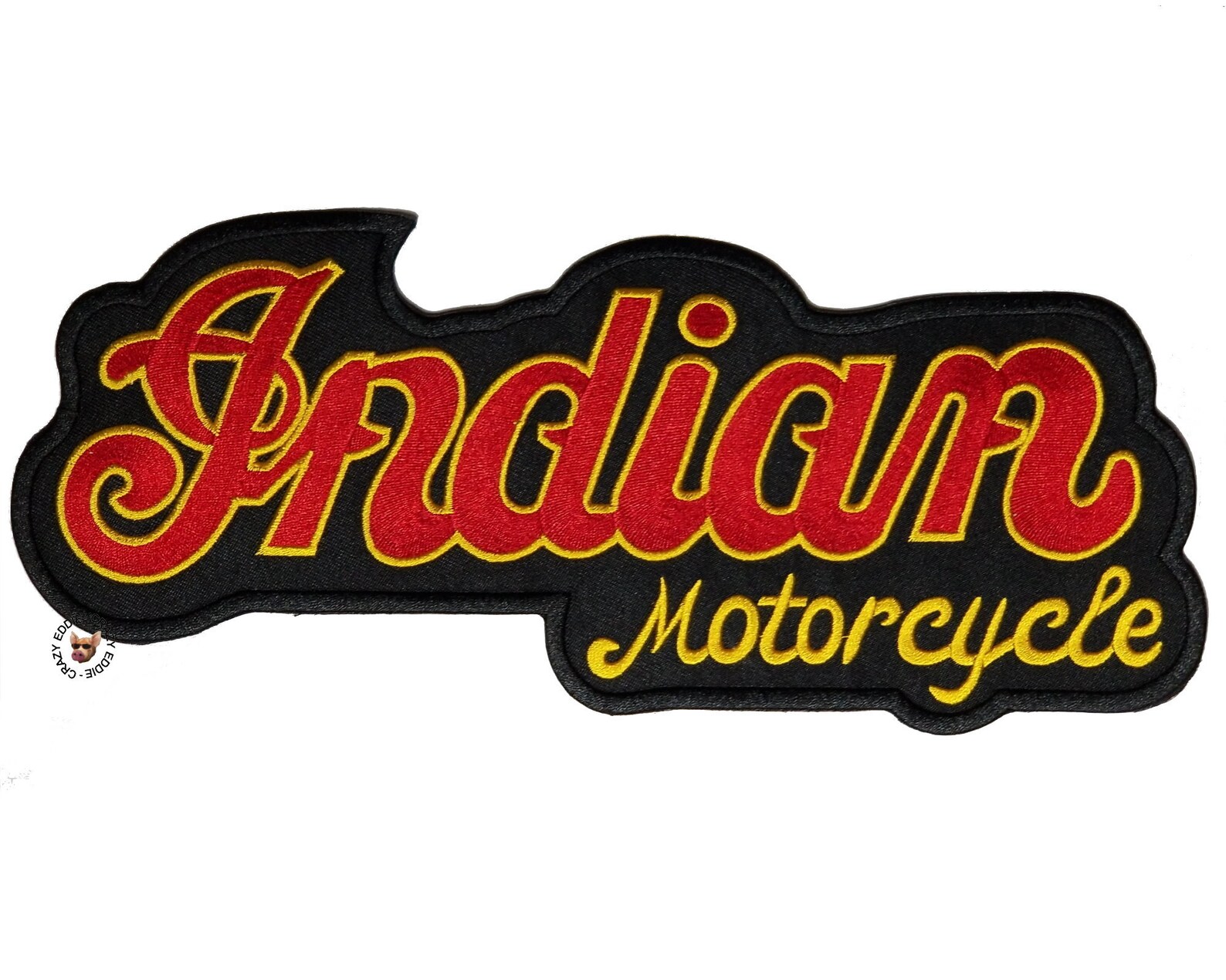 XL Indian Motorcycle Script Embroidered Vest or Jacket Patch - Etsy