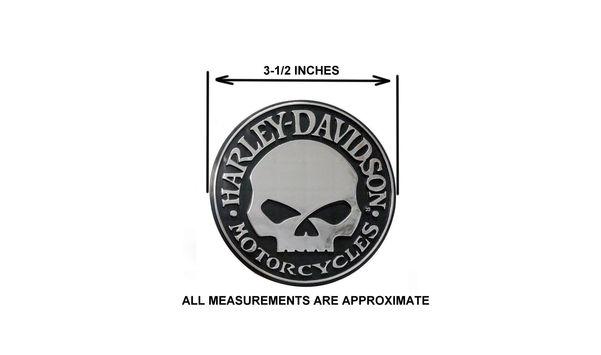 Harley Davidson 3-D Willie G Skull Chrome Injection Mold Rigid - Etsy