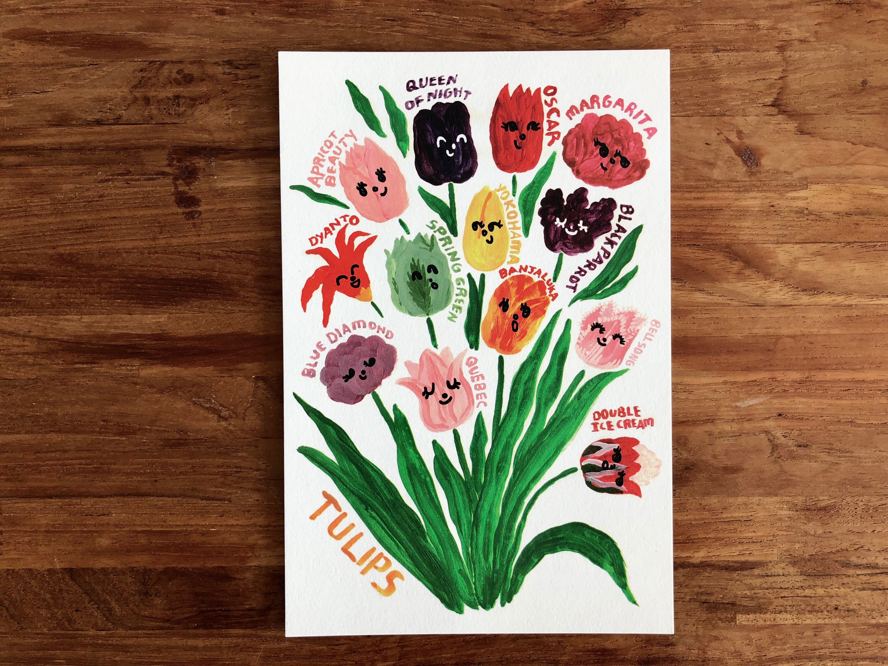 Tulips Mini Posters /6x9 Poster/ Art Print/ Super Premium Paper 32pt ...