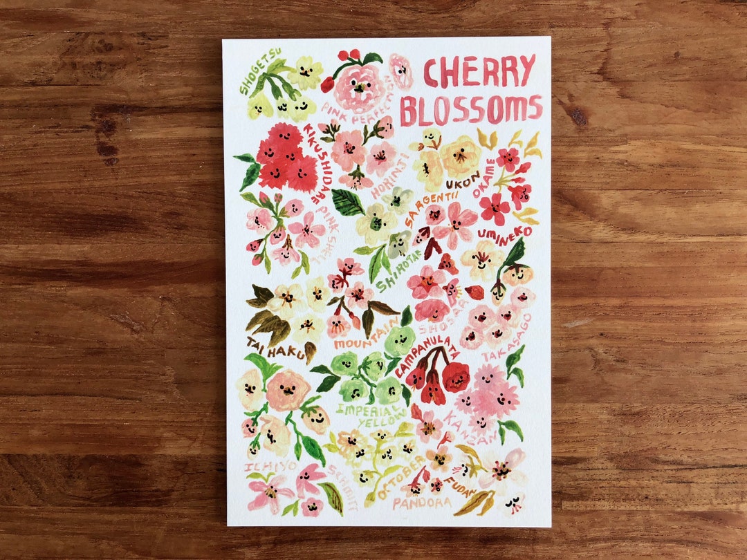 Cherry Blossoms Mini Posters /6x9 Poster/ Art Print/ Super Premium ...
