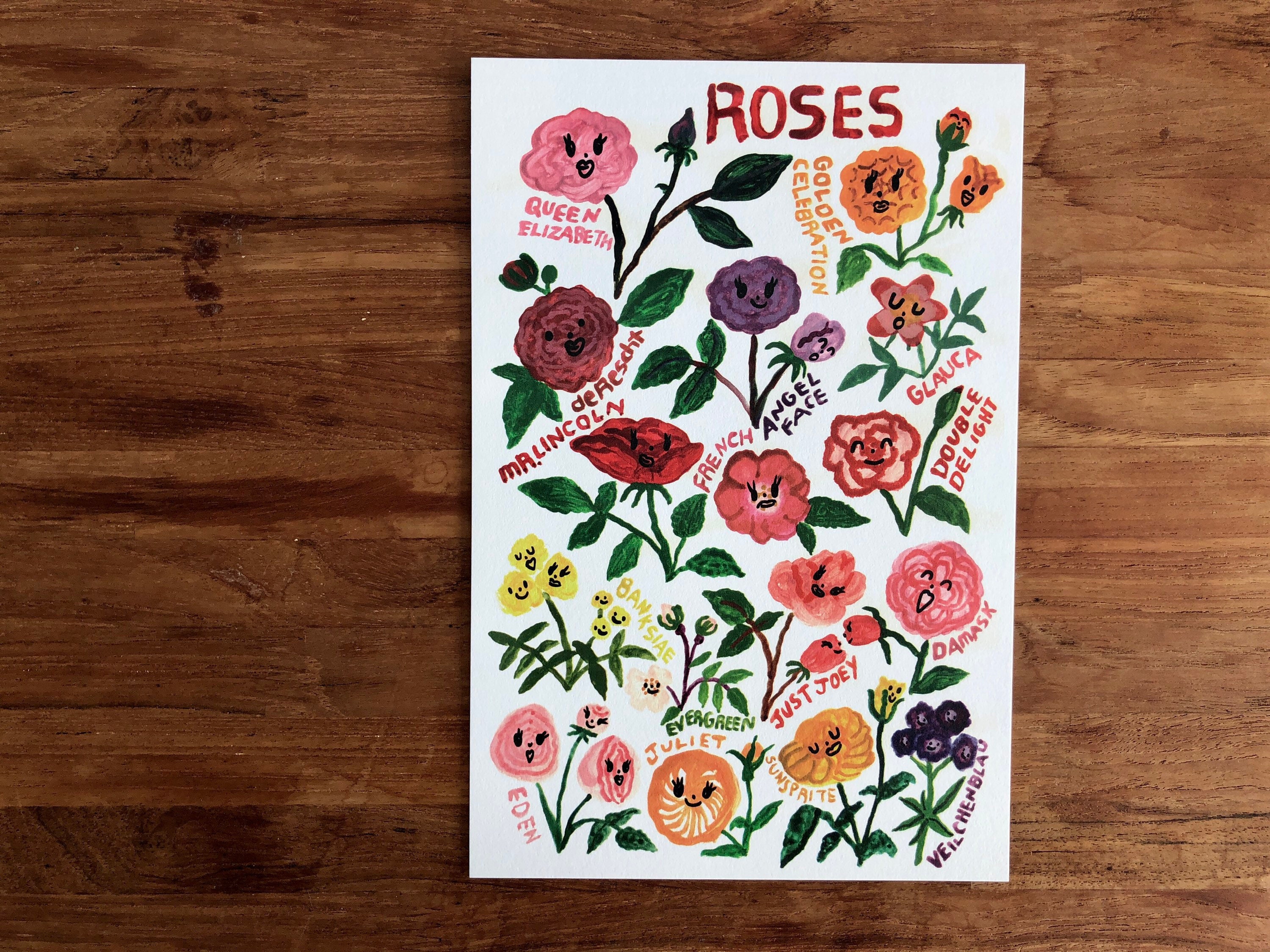 Roses Mini Posters /6x9 Poster/ Art Print/ Super Premium Paper 32pt ...
