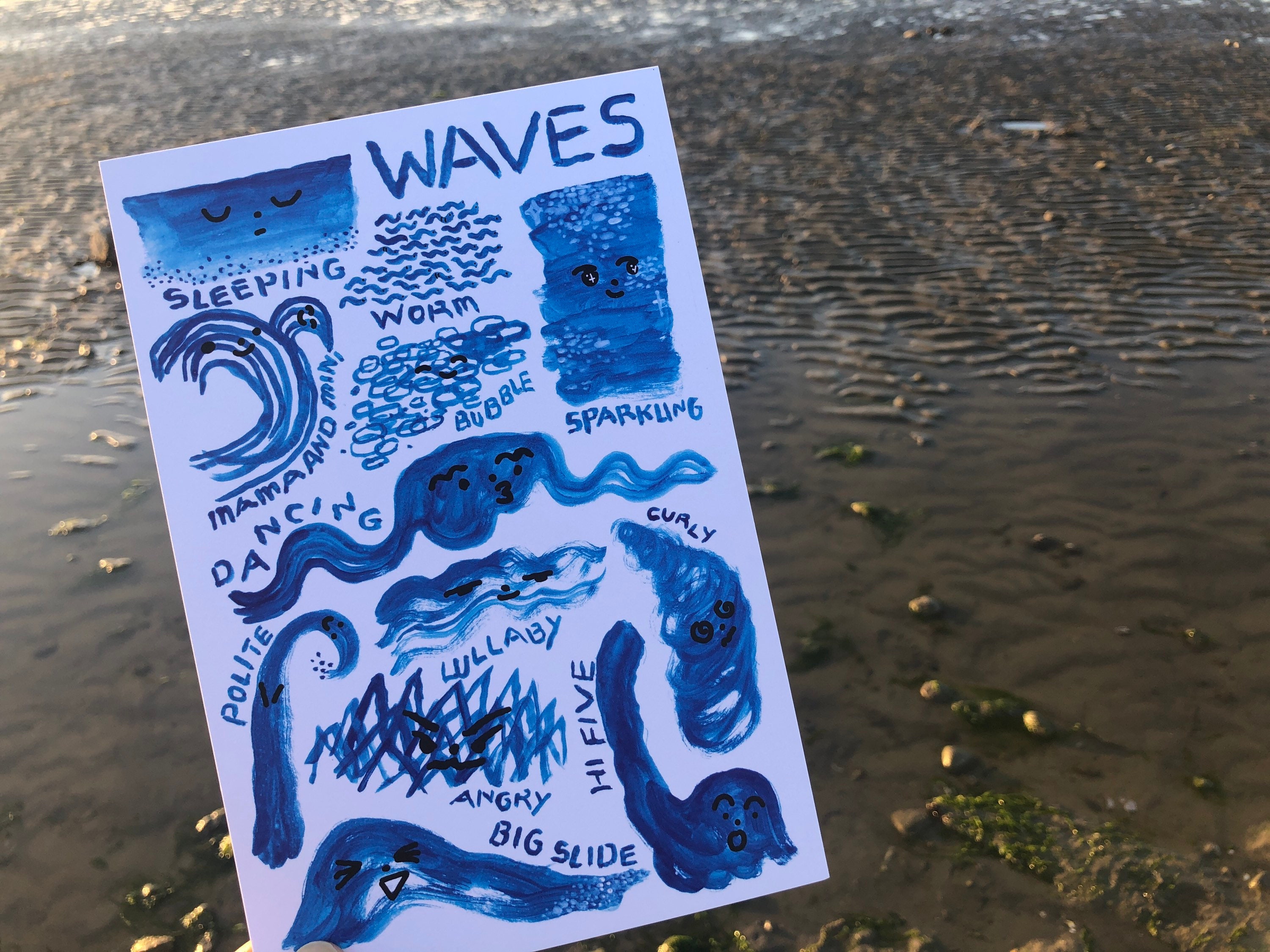 Waves Mini Posters /6x9 Poster/ Art Print/ Super Premium Paper 32pt ...