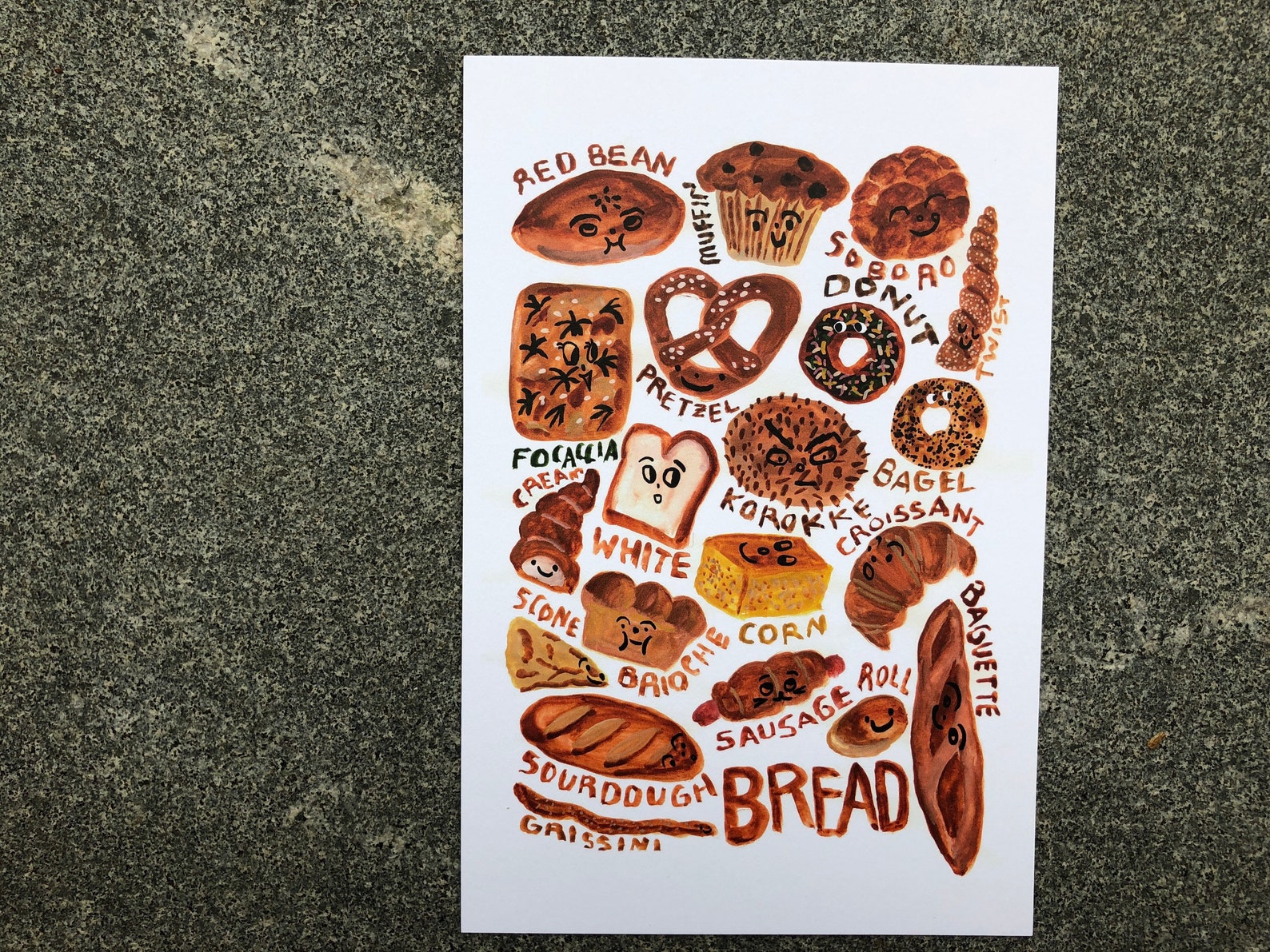 Bread Mini Posters /6x9 Poster/ Art Print/ Super Premium Paper - Etsy