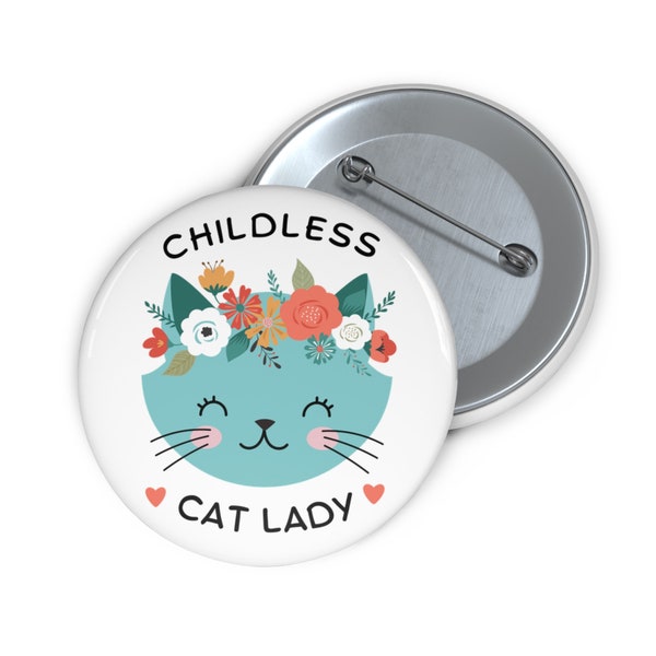 Cat Lady Harris Button - Etsy