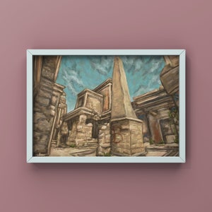 CSGO Anubis Landscape Oil Painting CSGO Merch Postcard Gaming Poster ...