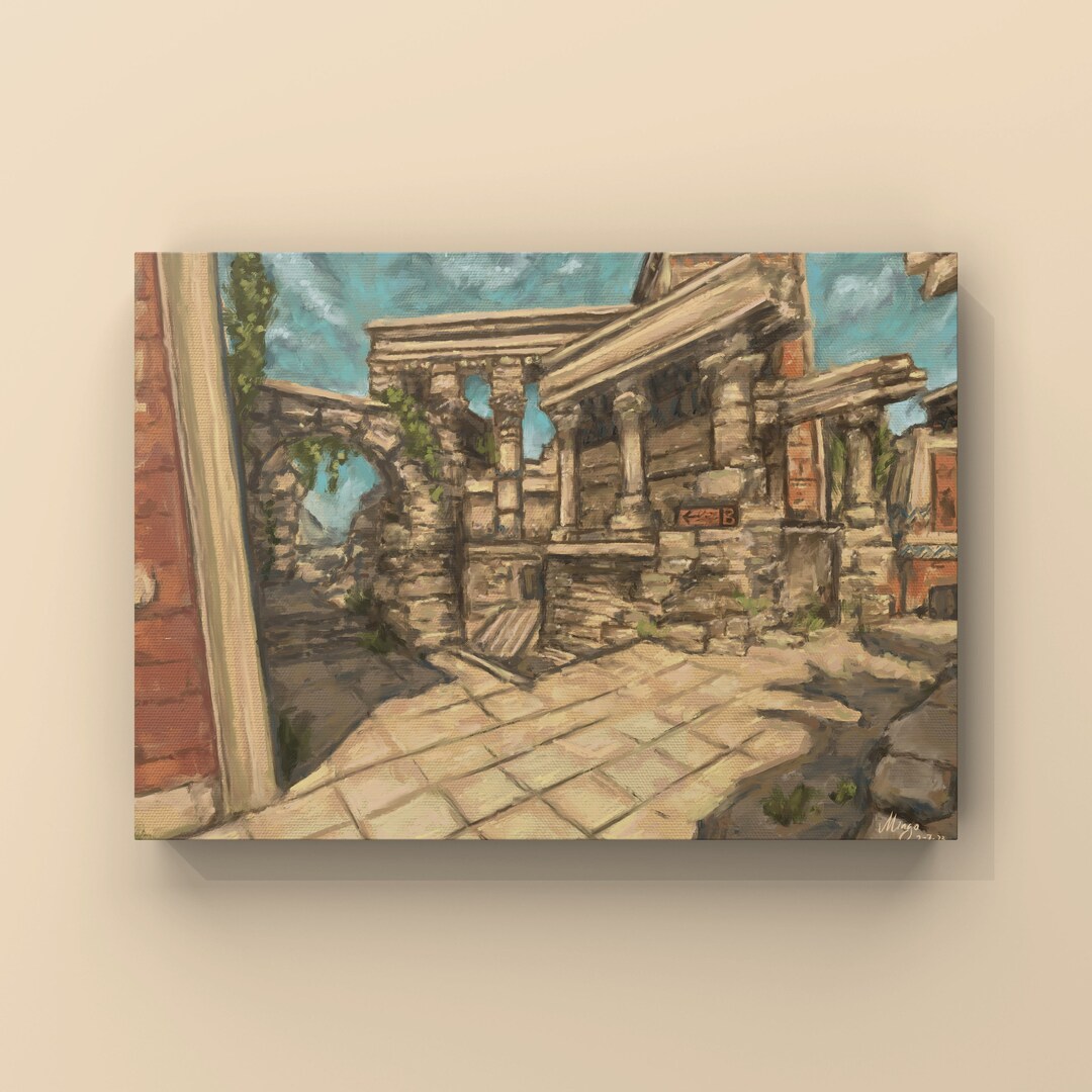 CSGO Anubis Landscape Oil Painting CSGO Merch Postcard CS2 Gaming ...