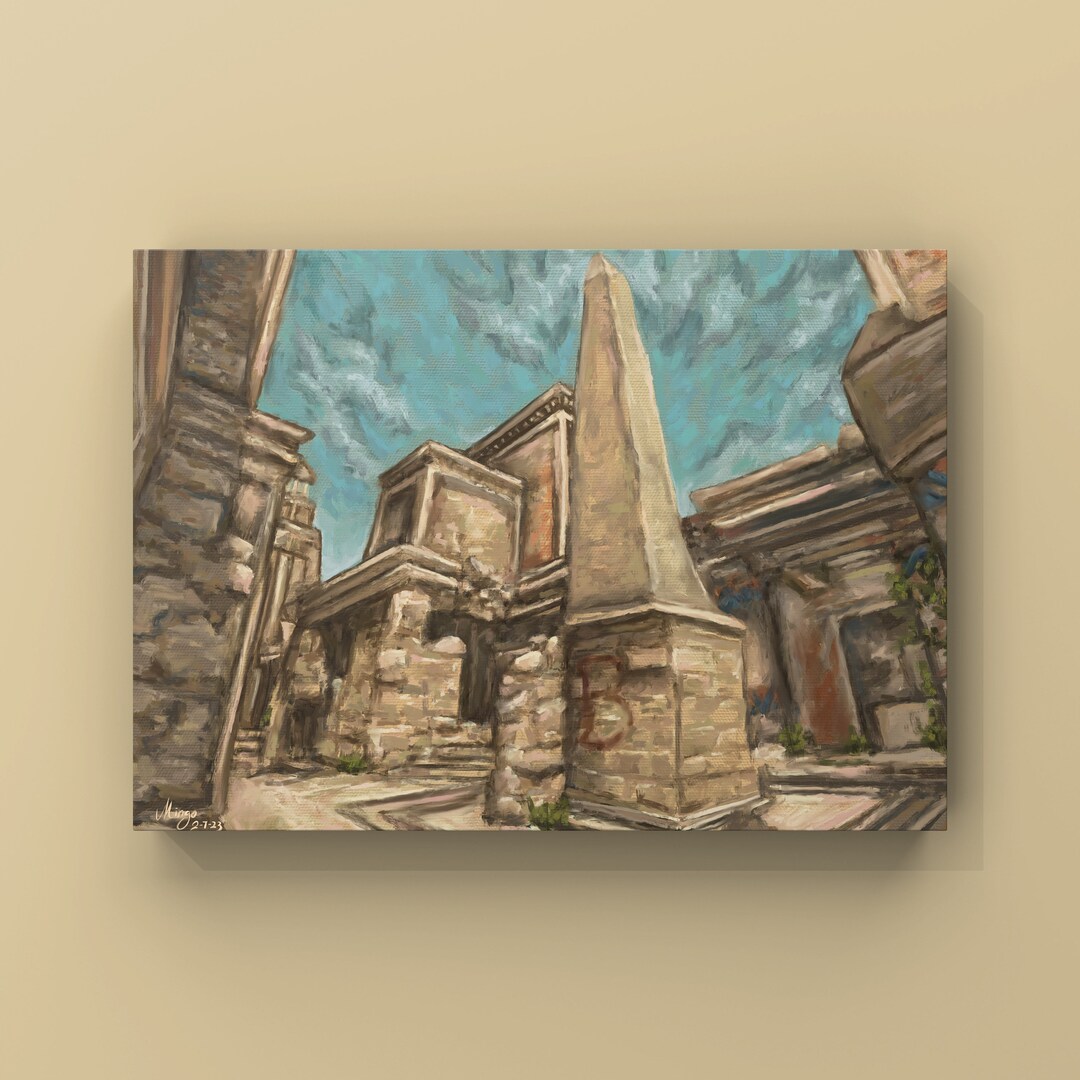 CSGO Anubis Landscape Oil Painting CSGO Merch Postcard Gaming Poster ...