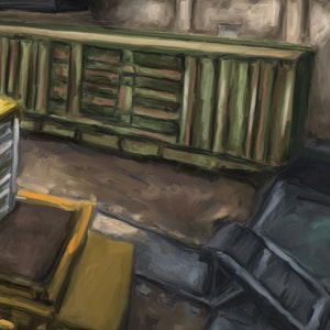 CSGO Train Landscape Oil Painting CSGO Merch Postcard CS2 Gaming Poster ...