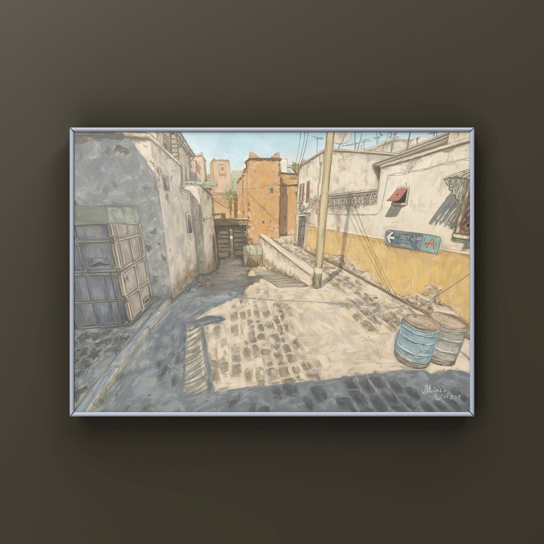 CS2 Dust 2 Mid Landscape Oil Painting | CSGO Merch | Postcard | CS2 ...
