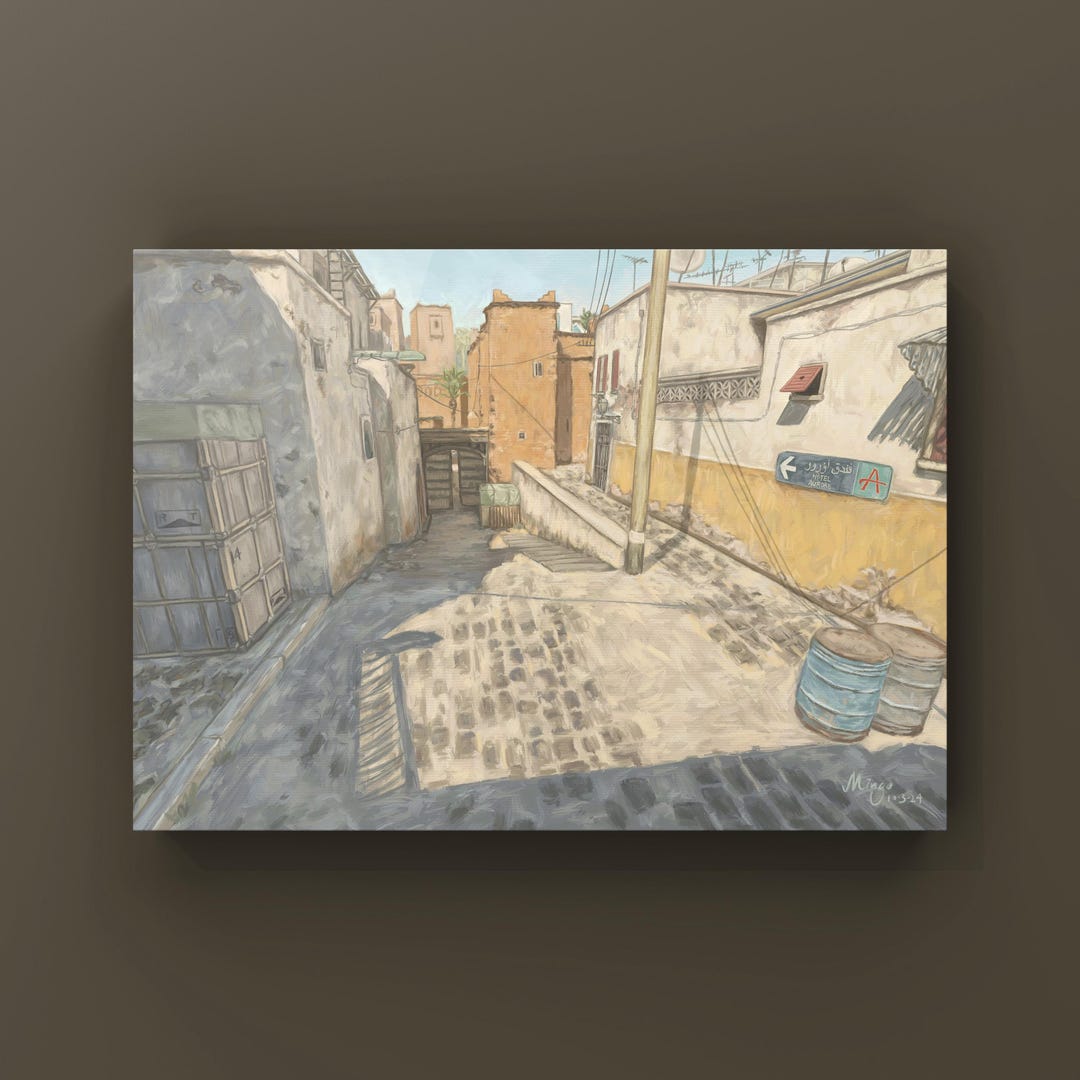CS2 Dust 2 Mid Landscape Oil Painting CSGO Merch Postcard CS2 Gaming ...