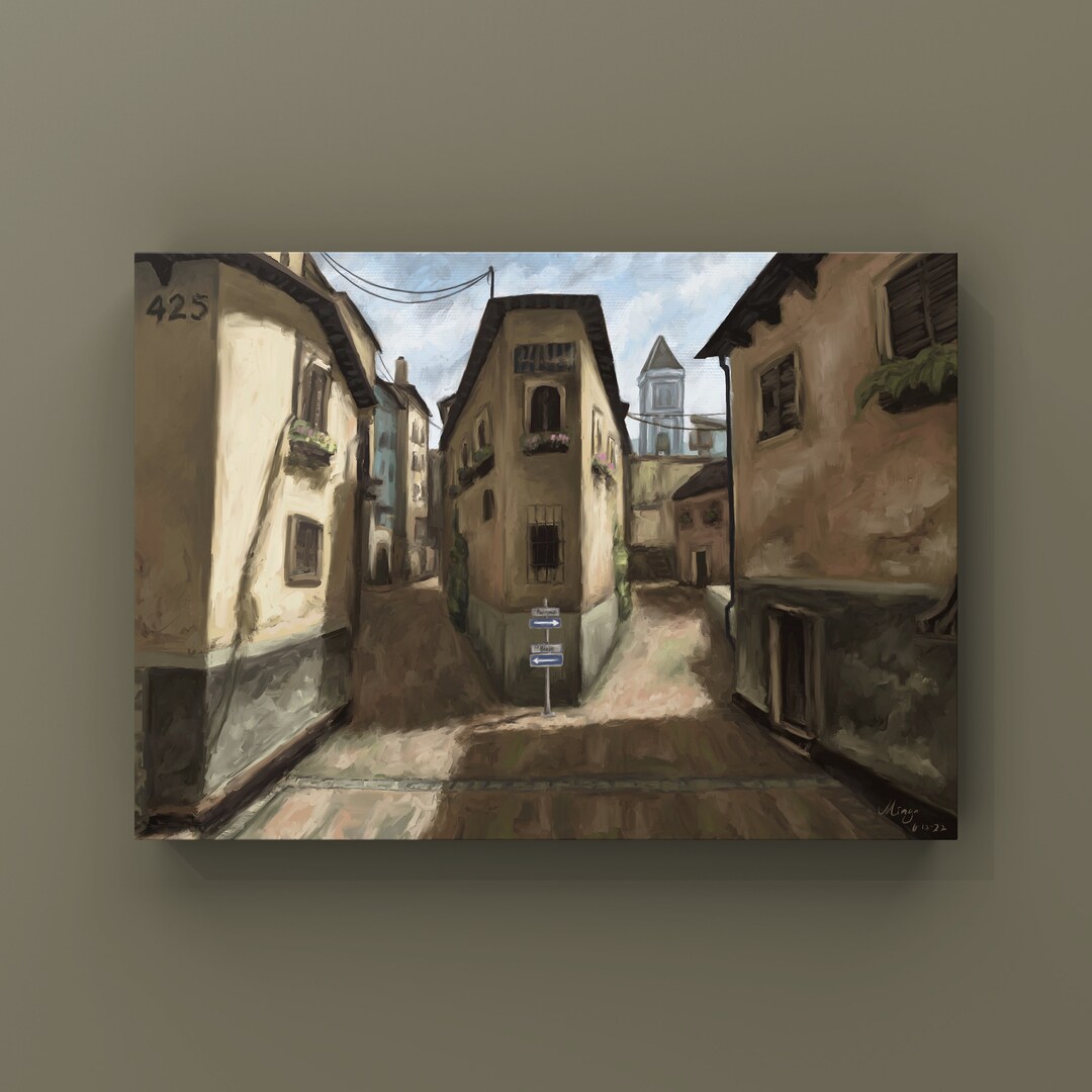 CSGO Italy Landscape Oil Painting CSGO Merch Postcard CS2 Gaming Poster ...