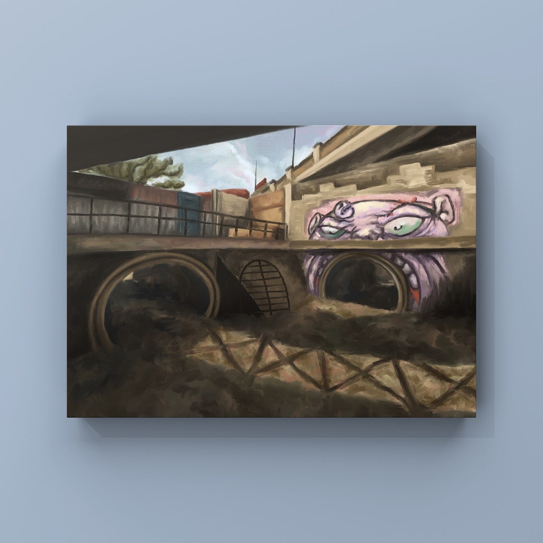 CSGO Overpass Landscape Oil Painting CSGO Merch Postcard CS2 Gaming ...