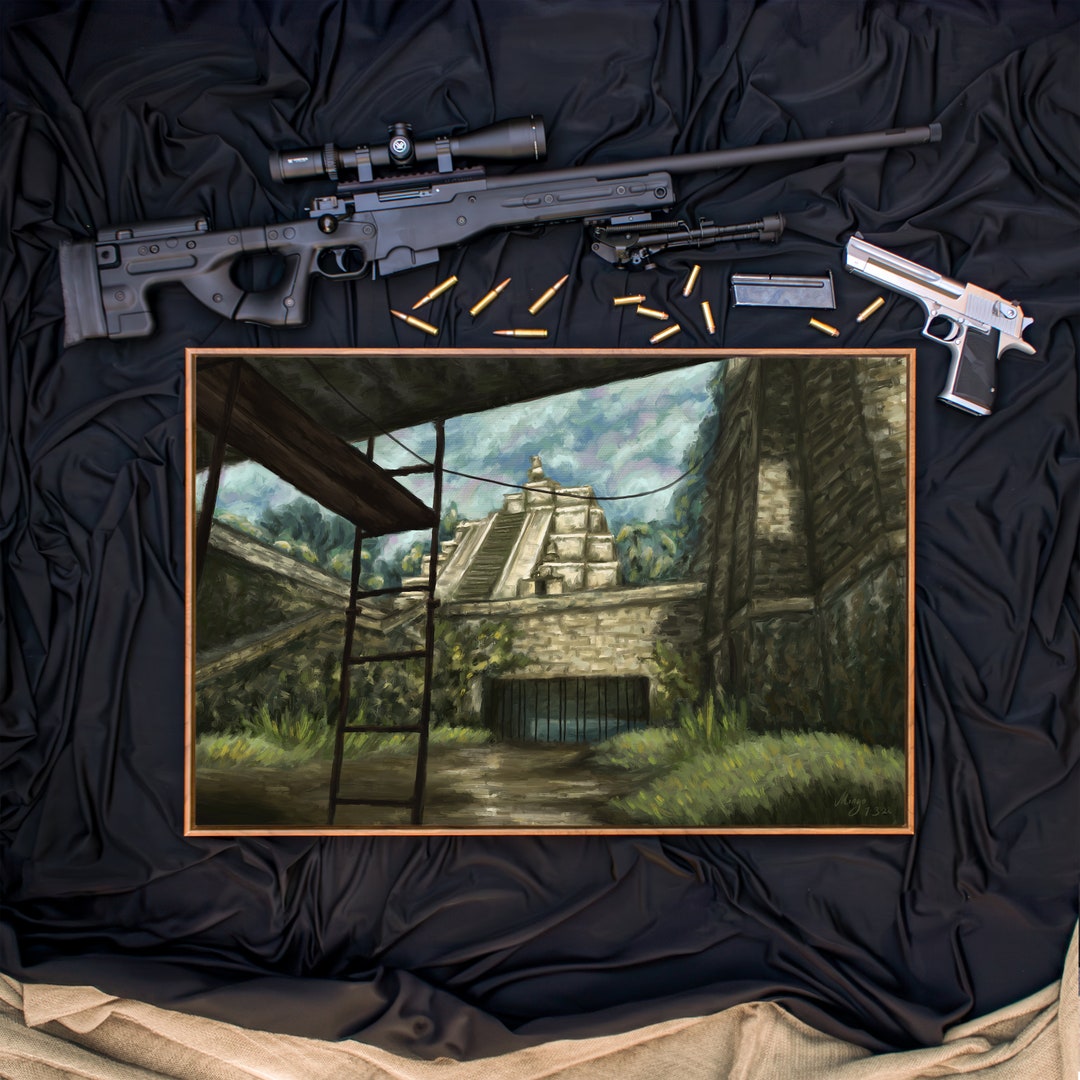 Counter Strike Aztec Landscape Canvas Oil Painting CSGO Merch CS2 ...