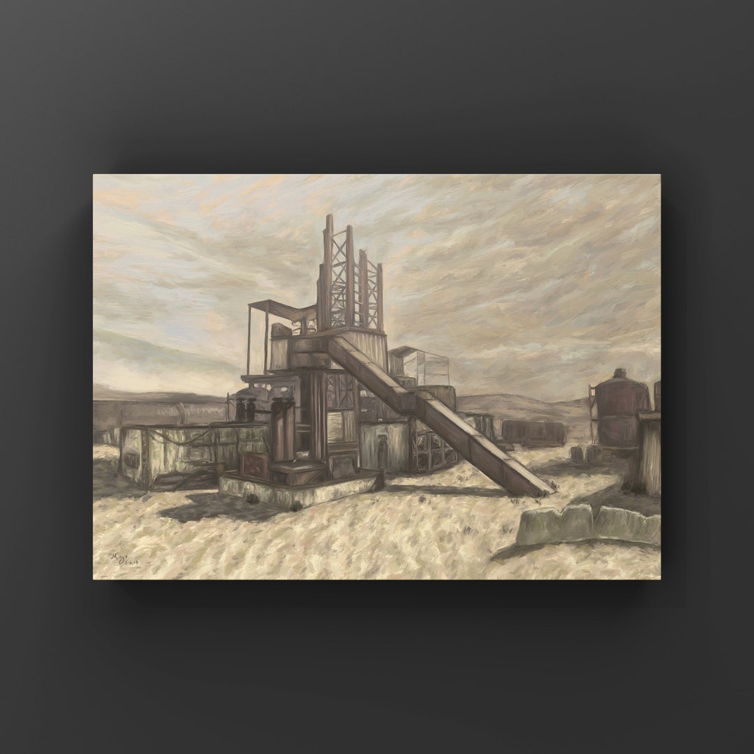 Call of Duty Rust Oil Painting Art Print Rust Map 1v1 Rust Gaming ...