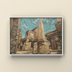 CSGO Anubis Landscape Oil Painting CSGO Merch Postcard Gaming Poster ...