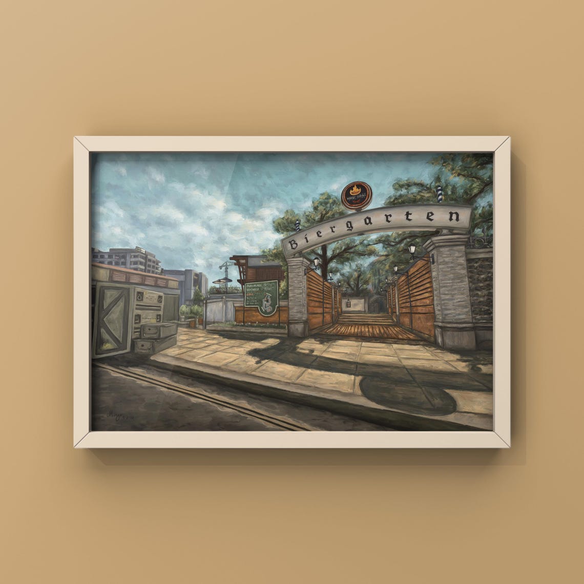 CS2 Overpass Landschaft Ölgemälde | CS GO Merch | ZGO Art | CS2 Gaming ...