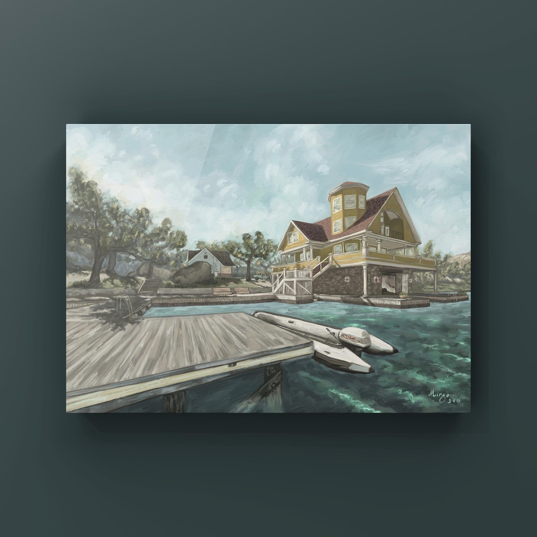CS Lake Wingman Landscape Oil Painting | CSGO Merch | CSGO Art | CS2 ...