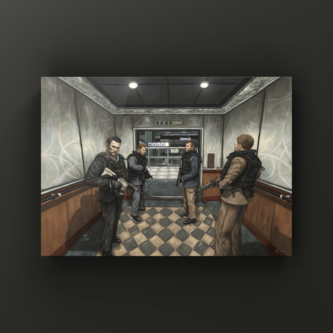 Call of Duty Black Ops No Russian Art Print Cod No Russian Makarov ...