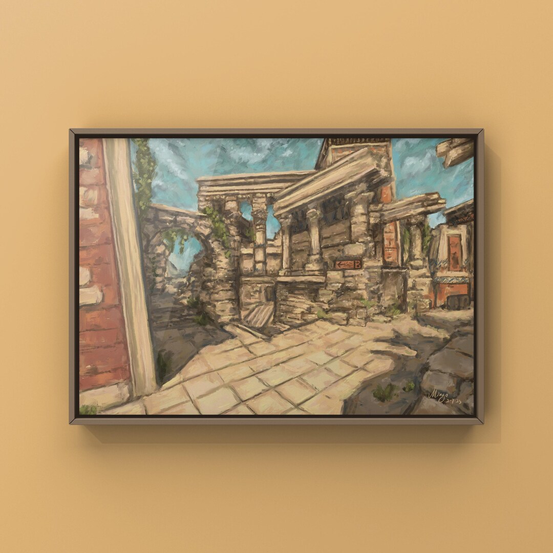 CSGO Anubis Landscape Oil Painting | CSGO Merch | Postcard | Gaming ...
