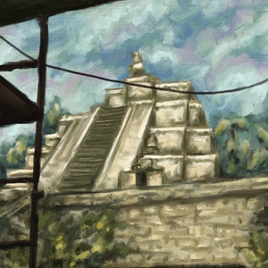 CSGO Aztec Landscape Oil Painting CSGO Merch Postcard CS2 Gaming Poster ...