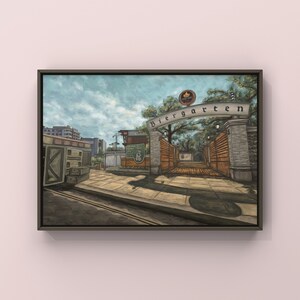 CS2 Overpass Landscape Oil Painting CSGO Merch CSGO Art CS2 Gaming ...