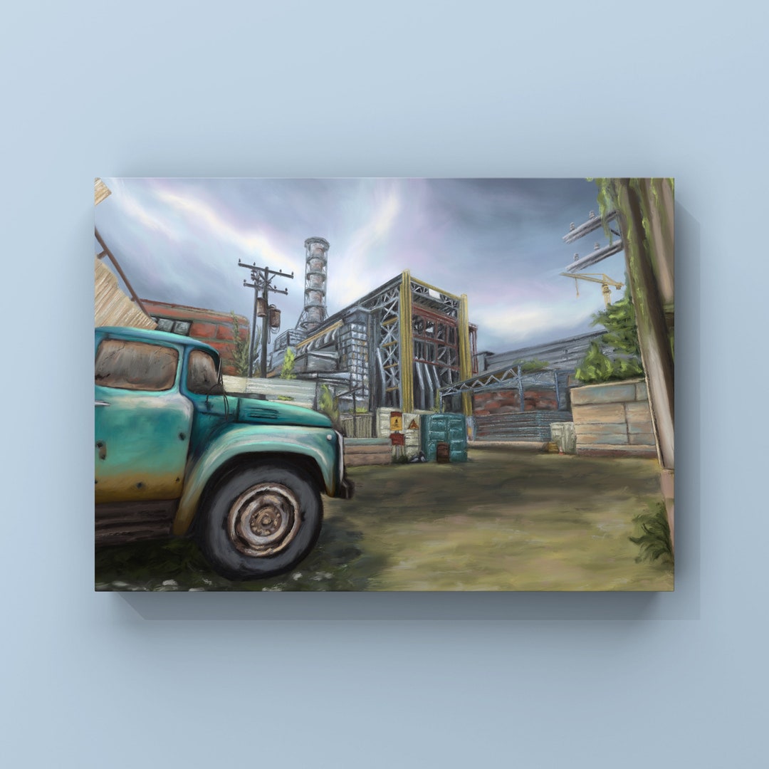 CSGO Cache Landscape Oil Painting CSGO Merch Postcard - Etsy