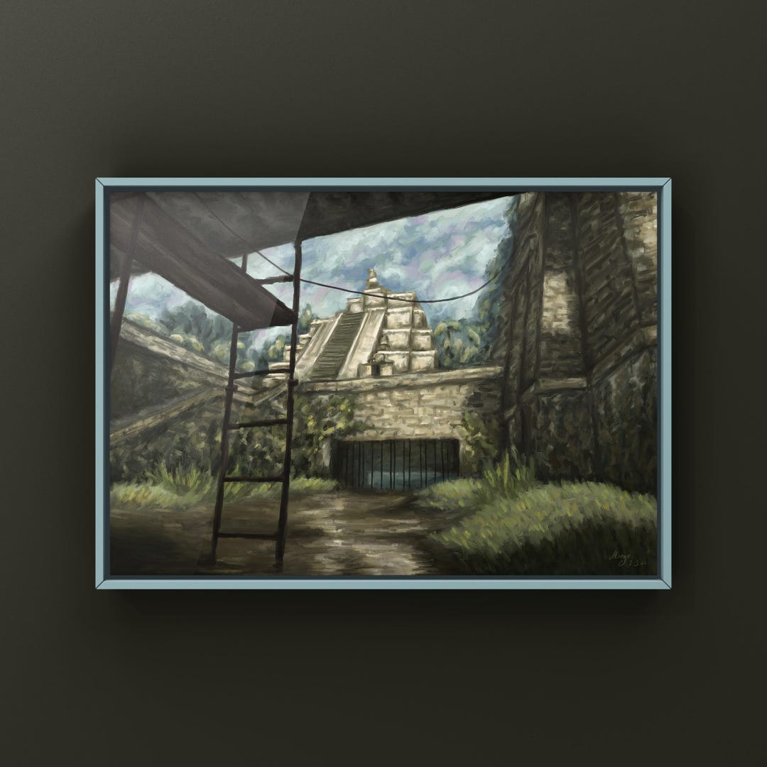 CSGO Aztec Landscape Oil Painting | CSGO Merch | Postcard | CS2 Gaming ...