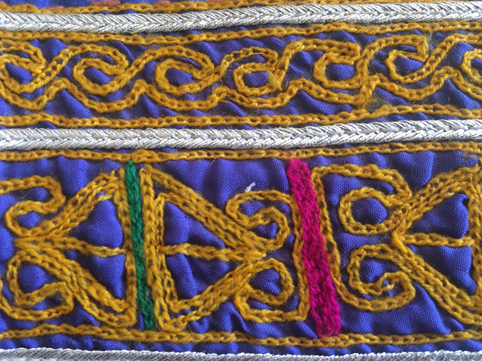 Hand-embroidered Vintage South Asian Fabric (probably Afghani) - Etsy