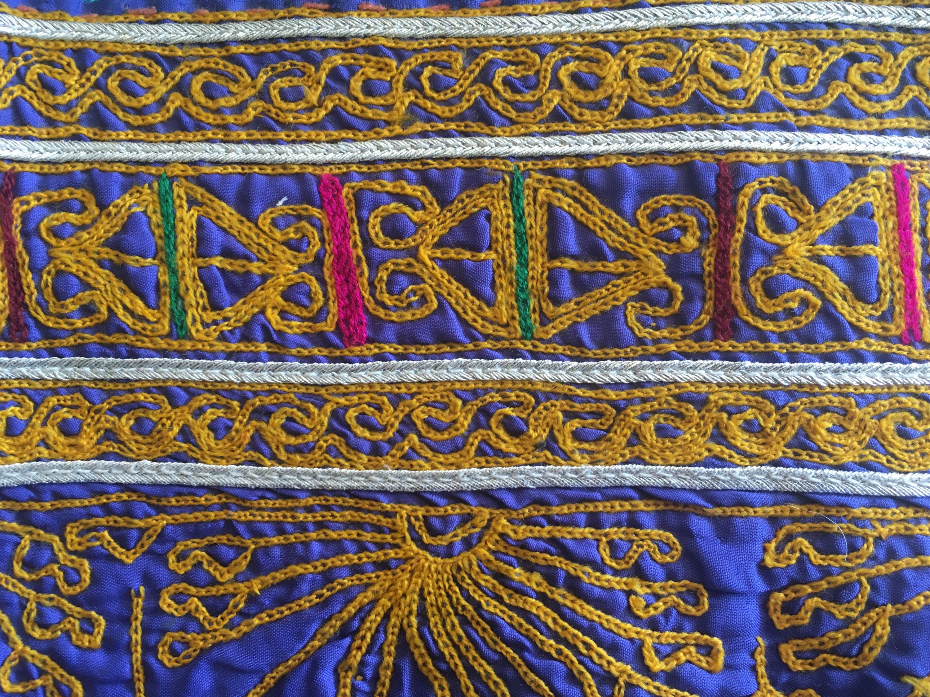 Hand-embroidered Vintage South Asian Fabric probably Afghani - Etsy