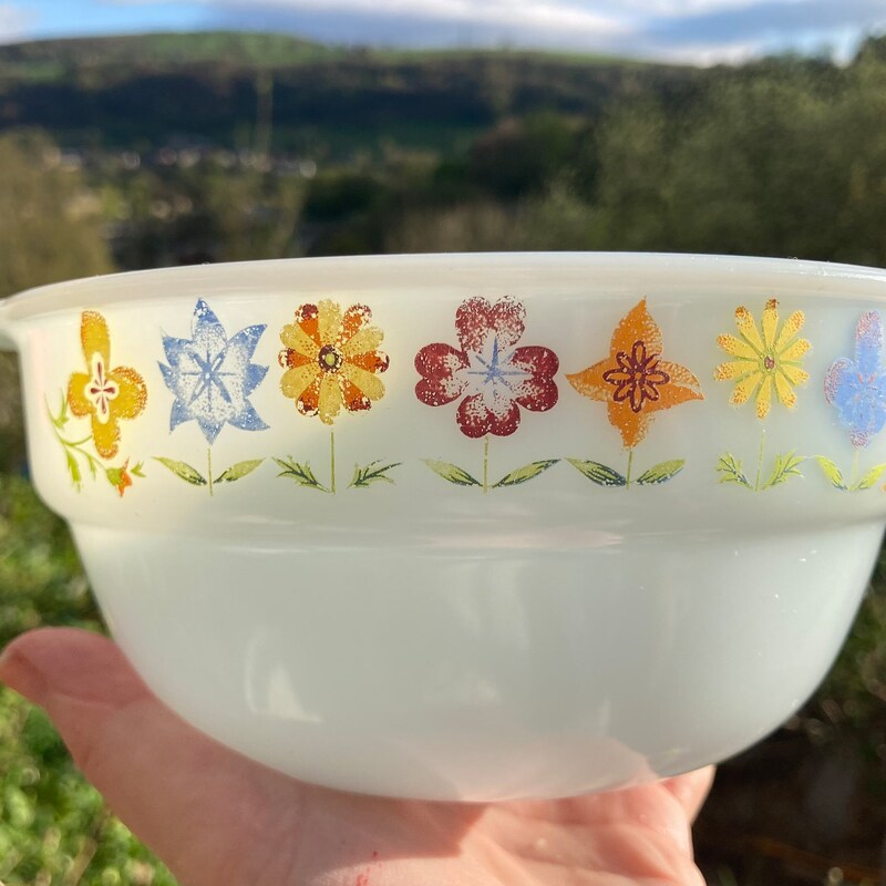 Pyrex Flowers - Etsy