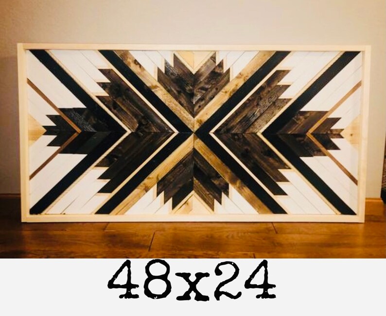 Willow Geometric Wood Wall Art Wood Wall Art Geometric Art - Etsy