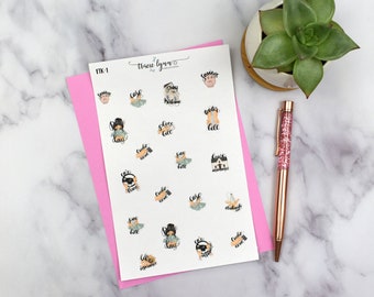 Bills Large / Extra Large Planner Stickers nia/brown - Etsy