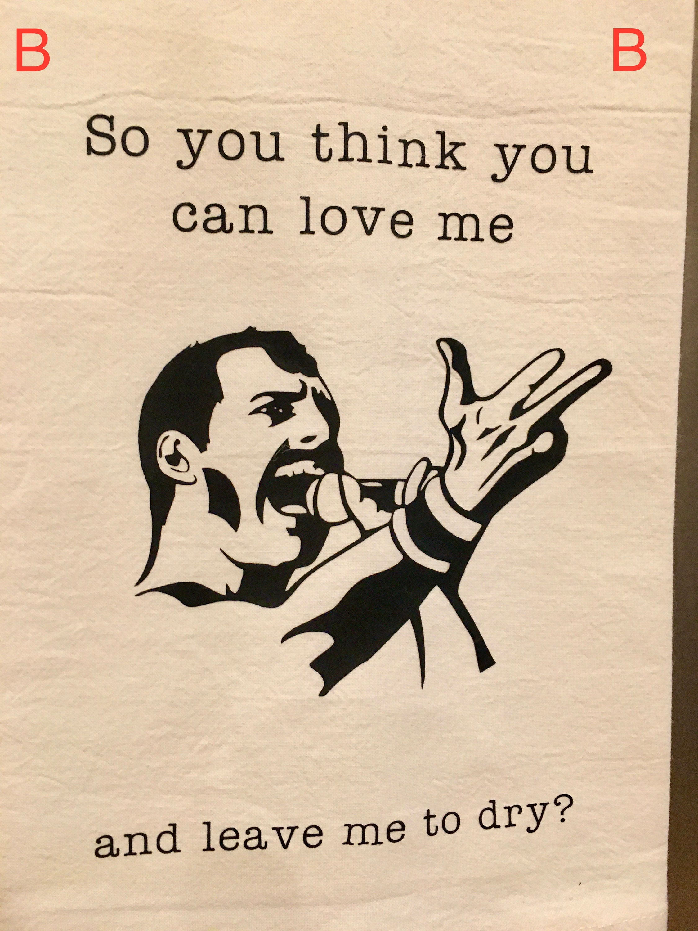 Freddie Mercury Towel Funny Music Pun Towel Puns Freddie - Etsy