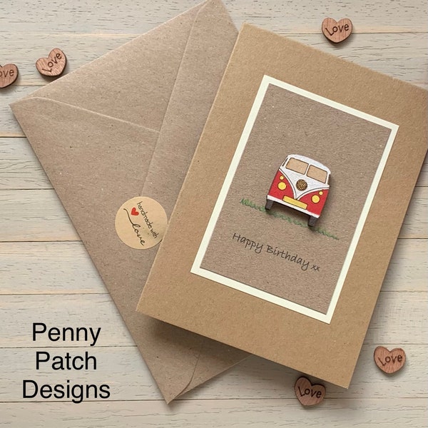 Husband Camper Van Birthday Card Etsy Uk