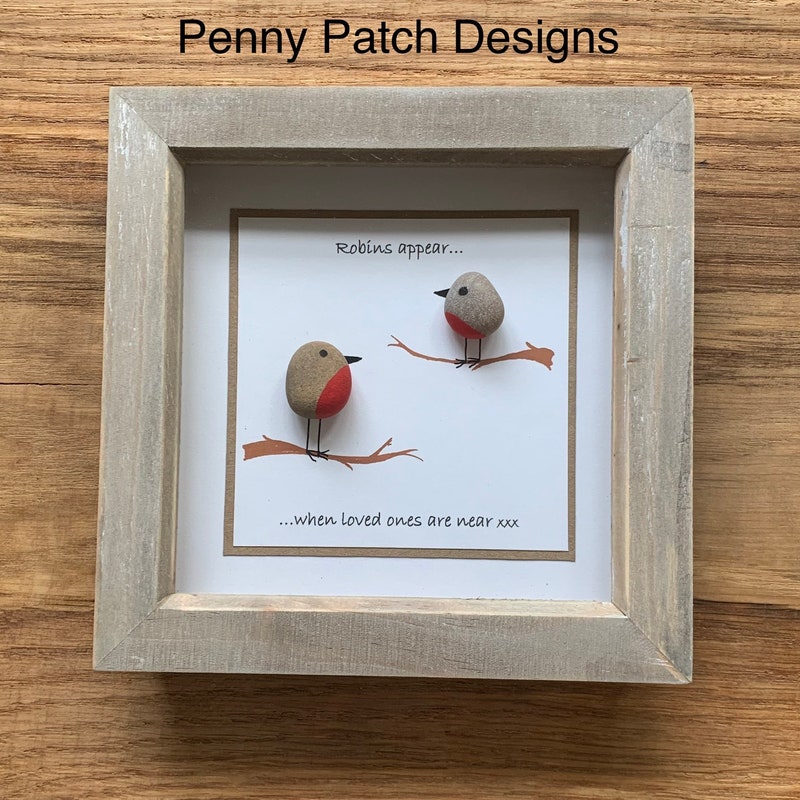Robin Pebble Art - Etsy UK