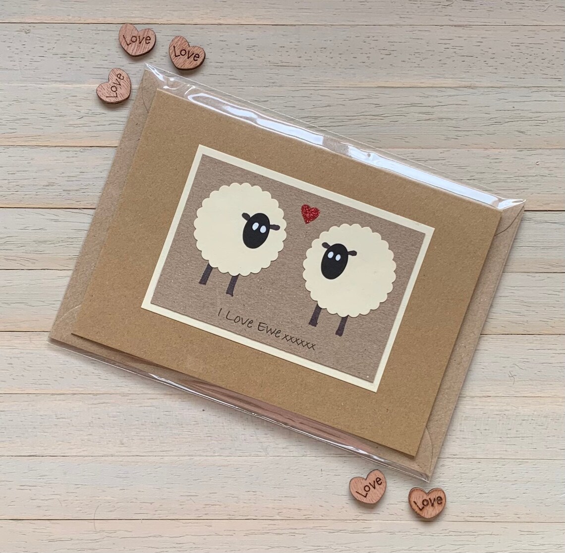 Sheep Ewe Gift Card for Any Occasion. Cute Handmade Card With - Etsy