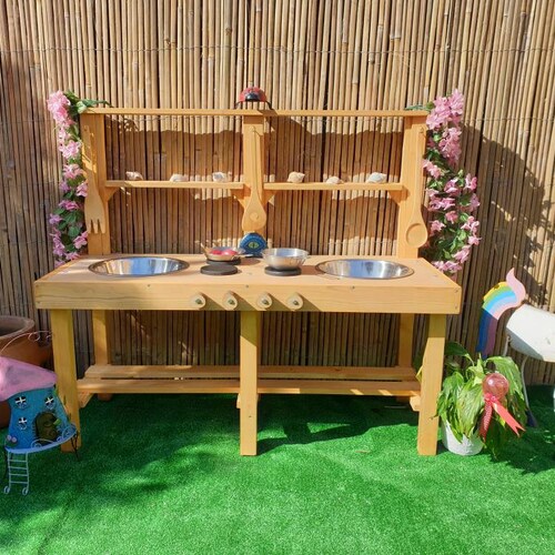 Large L Shape Mud Kitchen Corner Mud Kitchen - Etsy