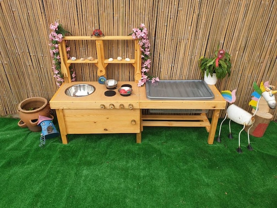 Mud Kitchen With Water/sand Table | Etsy