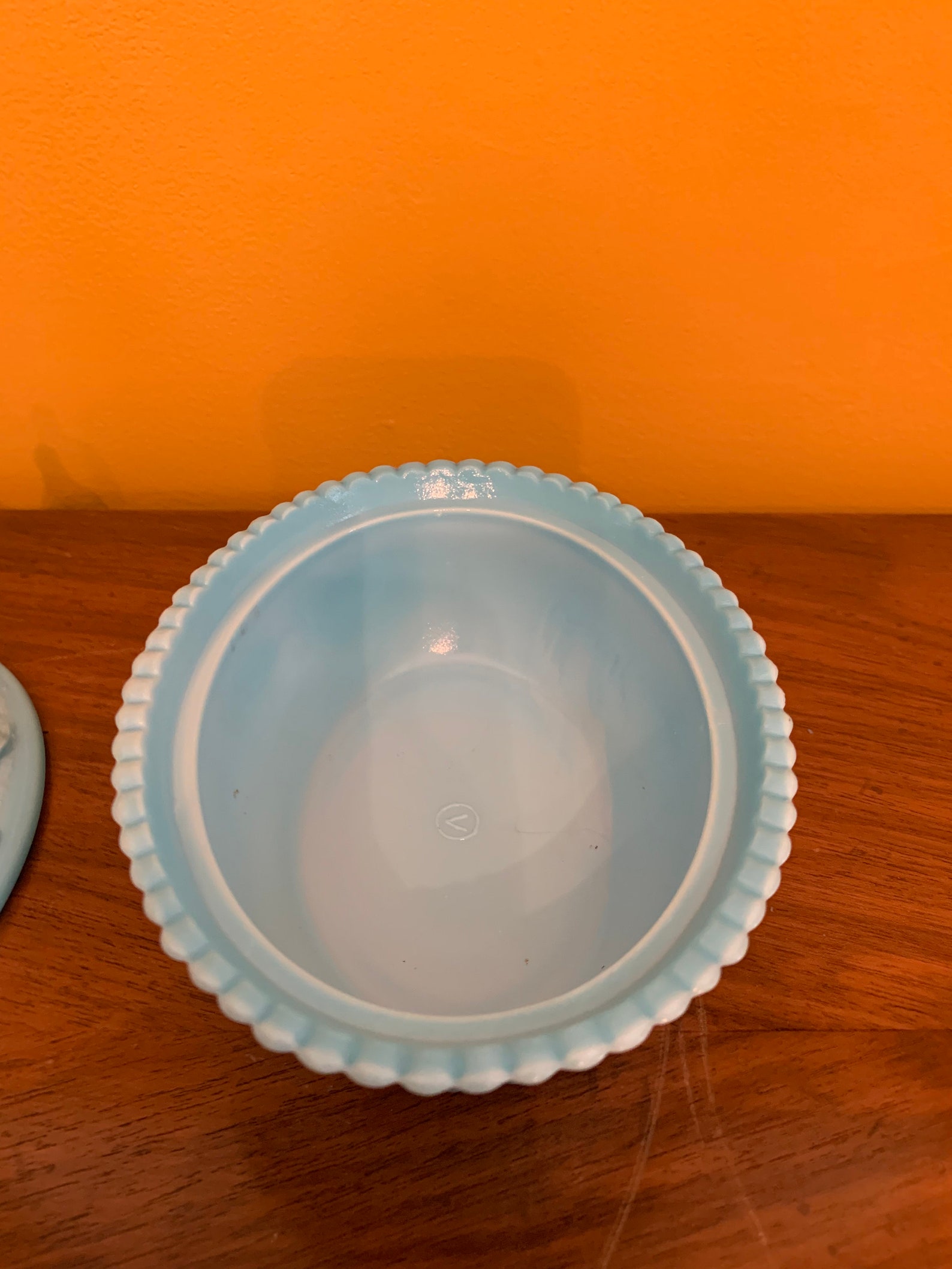 Summit Art Glass Blue Carnival Glass Bird Covered Candy Dish - Etsy