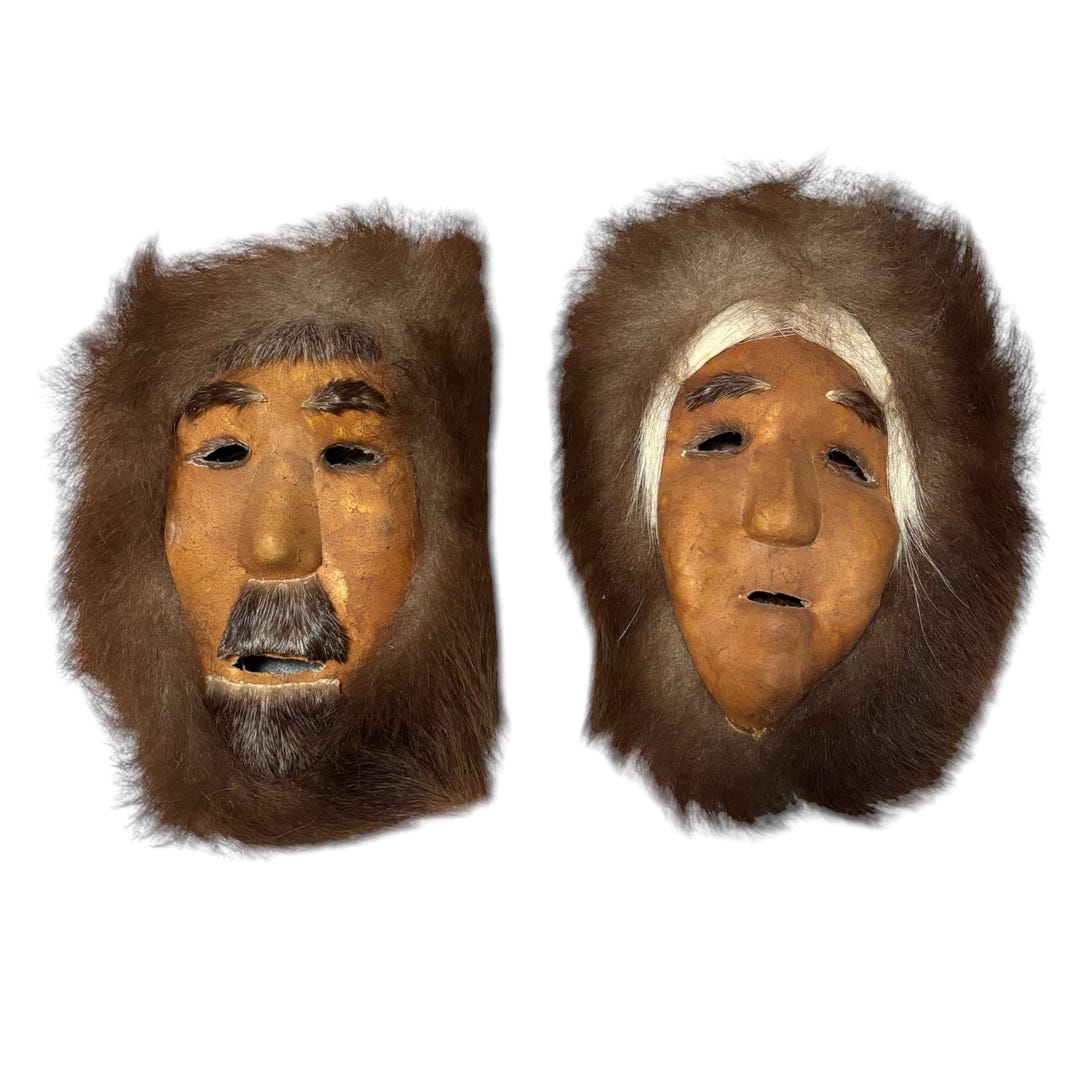 Vintage Inuit Alaskan Masks - Etsy