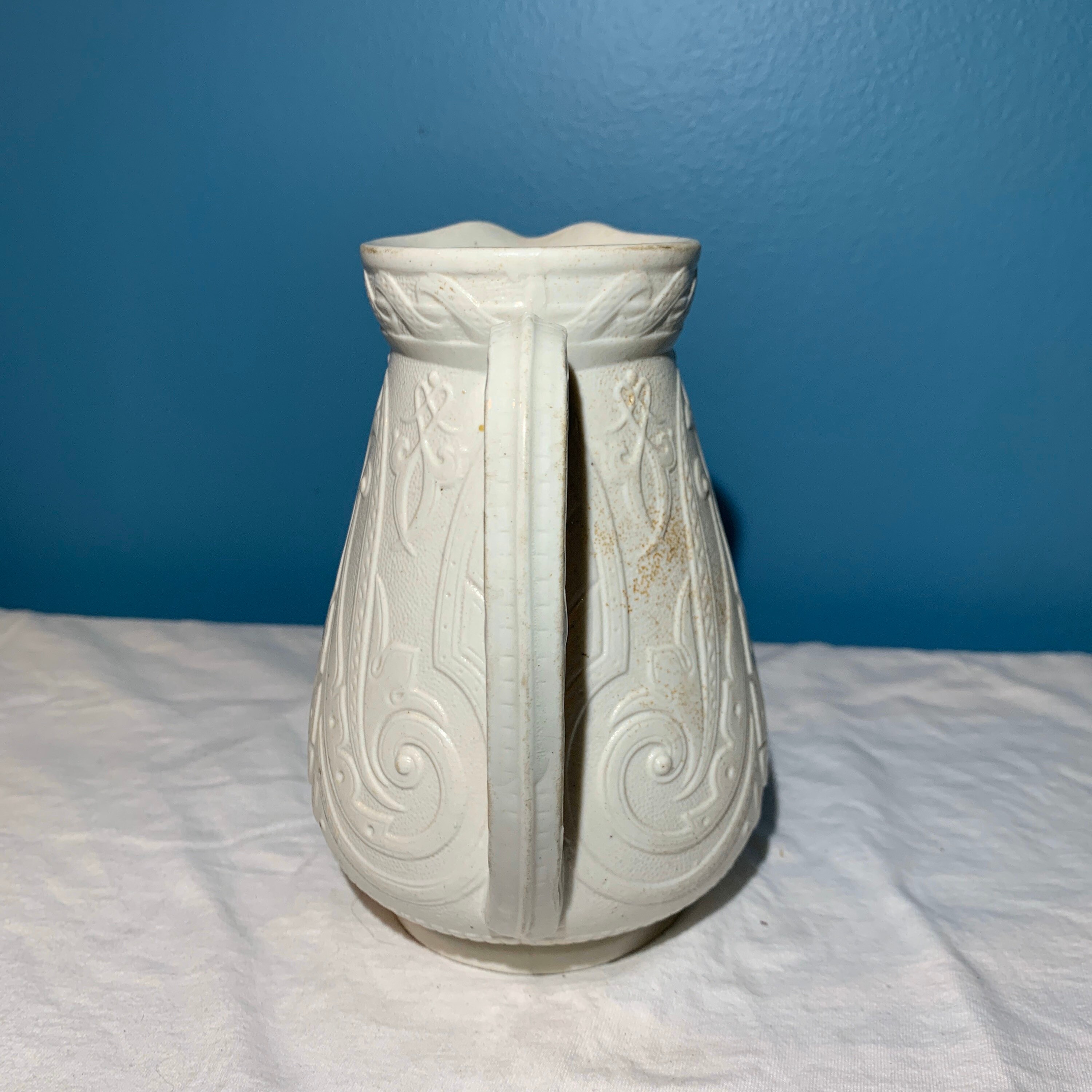 Antique Copeland Salt Glazed Pitcher - Etsy