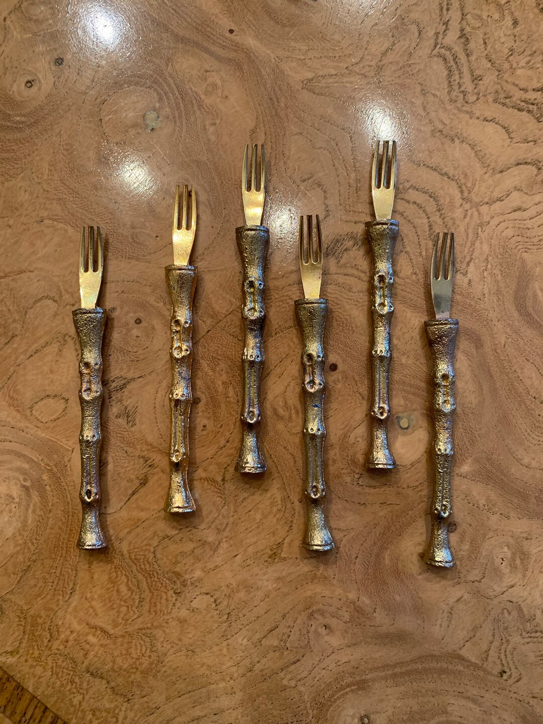 Set of 6 Vintage Cocktail Forks - Etsy