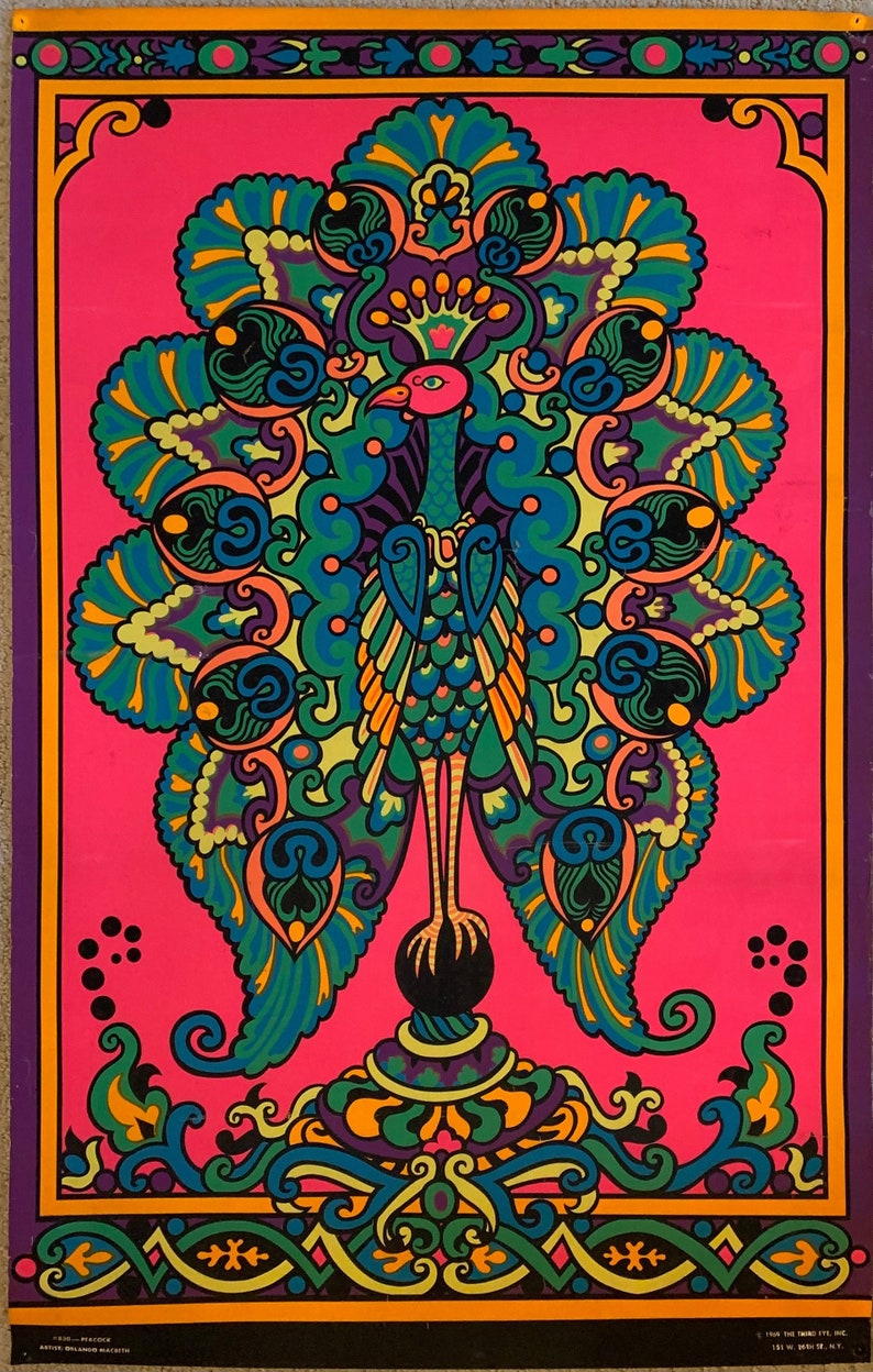 Psychedelic Poster - Etsy
