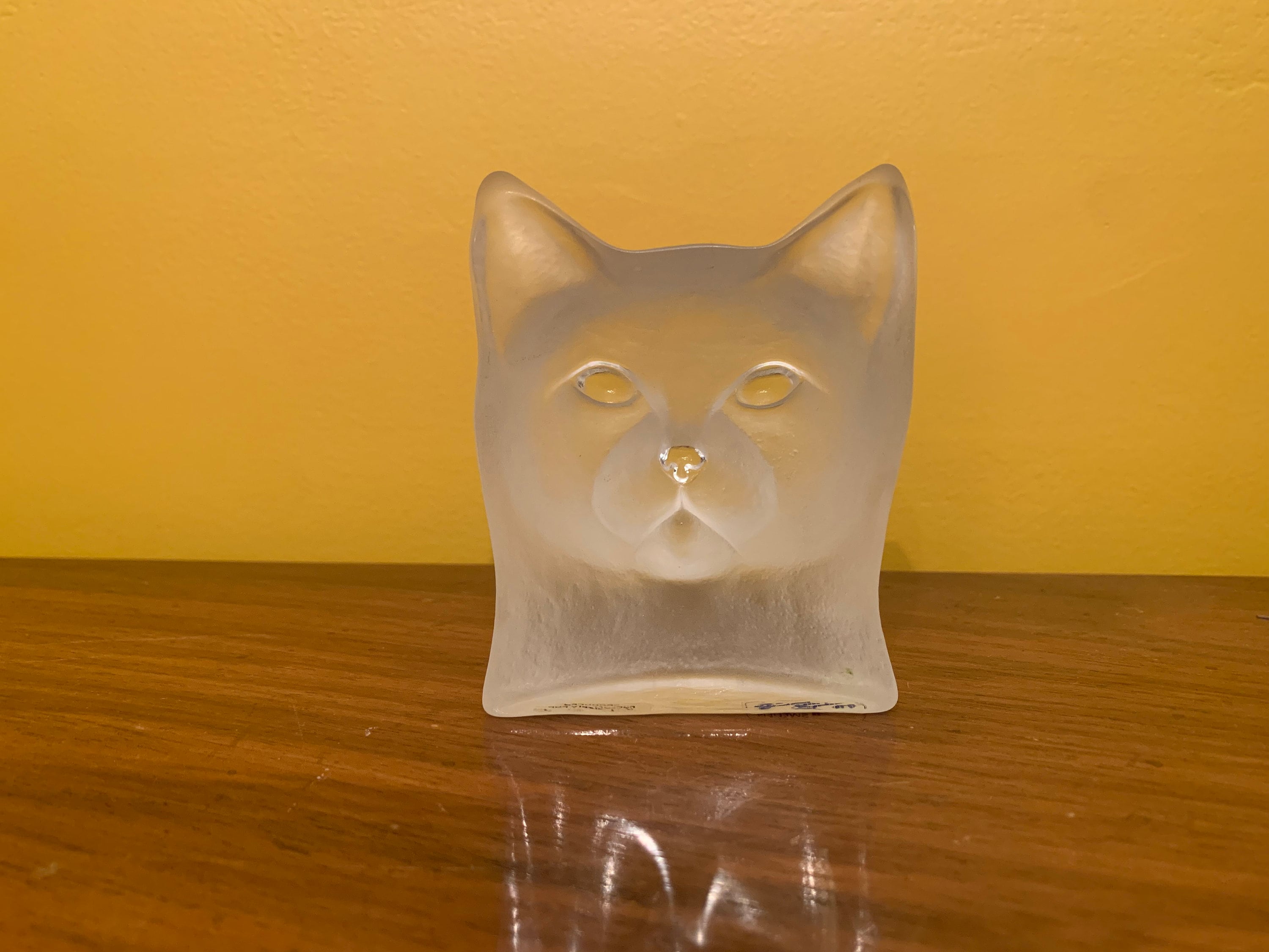 Swedish Crystal Cat Head - Etsy